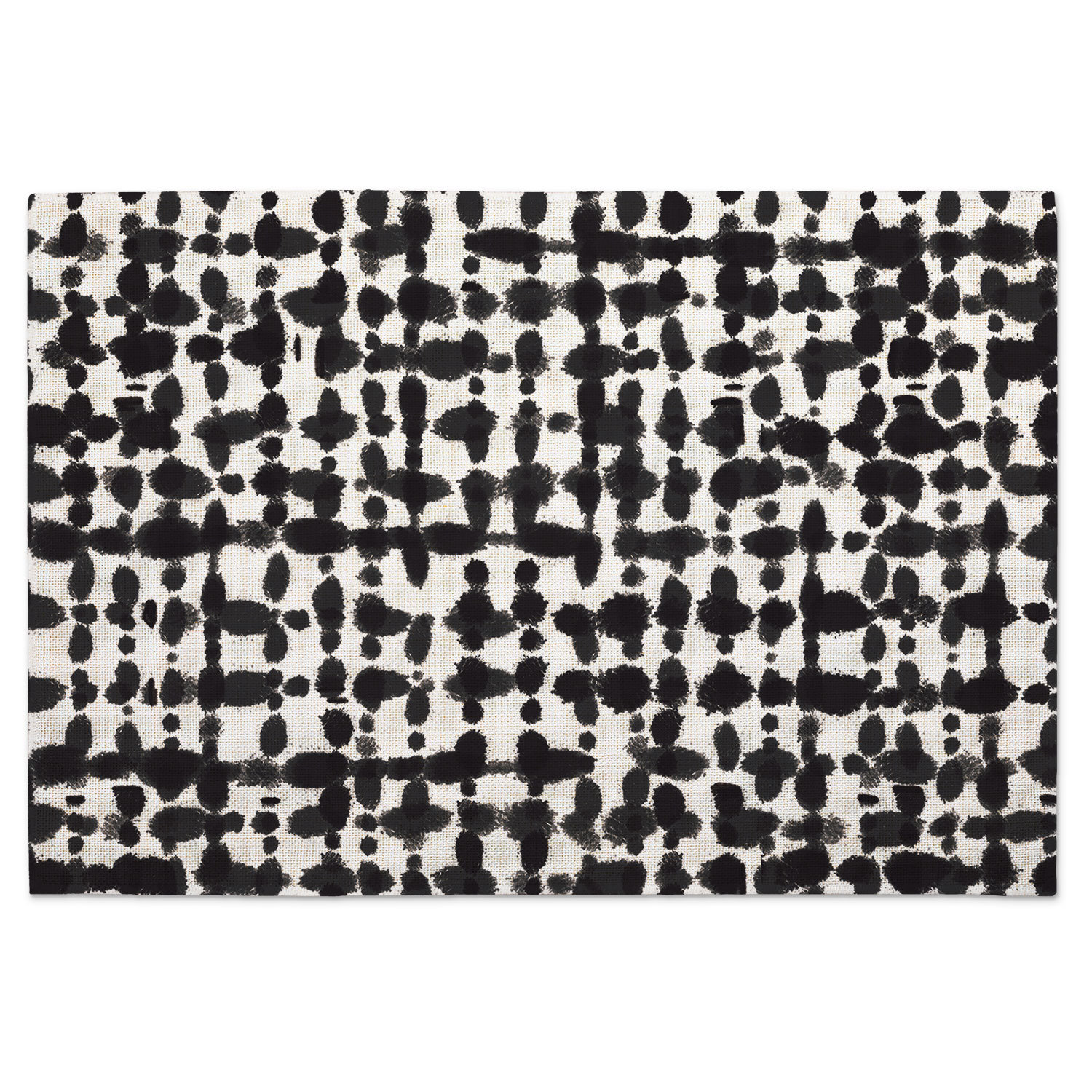 Foundry Select Black & White 4-Pack Cotton Blend Rectangular Placemats - Wayfair Canada