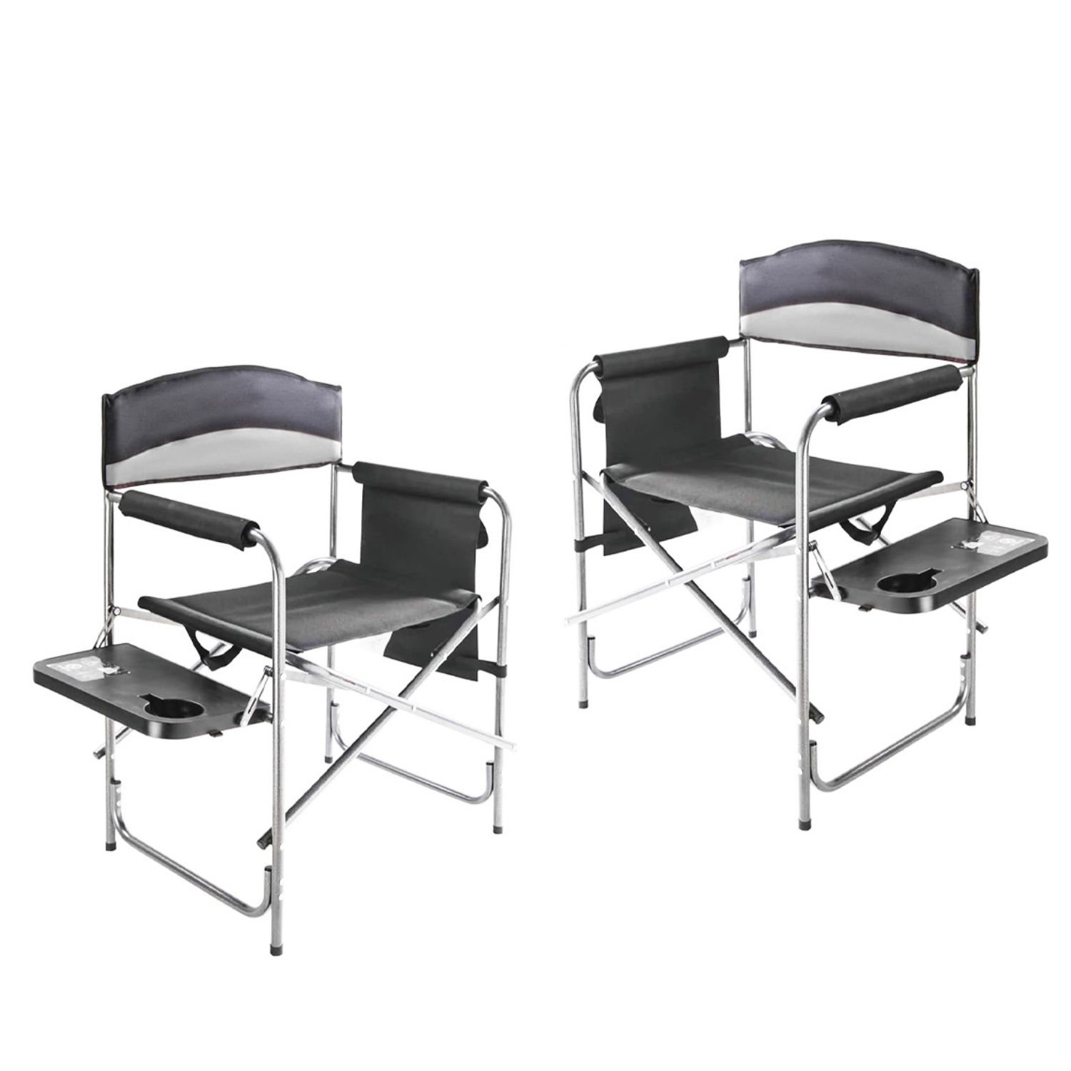 QICQA Outdoor Director Chair with Side Table, 2-Pack - Wayfair Canada