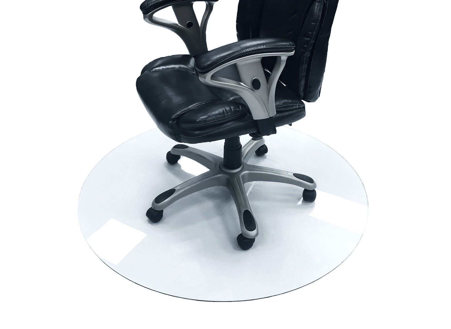 Floortex® Glaciermat Heavy Duty Glass Chair Mat for Hard Floors ...