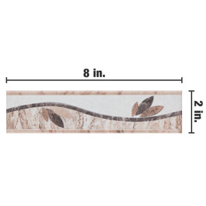 Merola Tile Listello 2" x 7-7/8" W Ceramic Wall Tile Trim | Wayfair