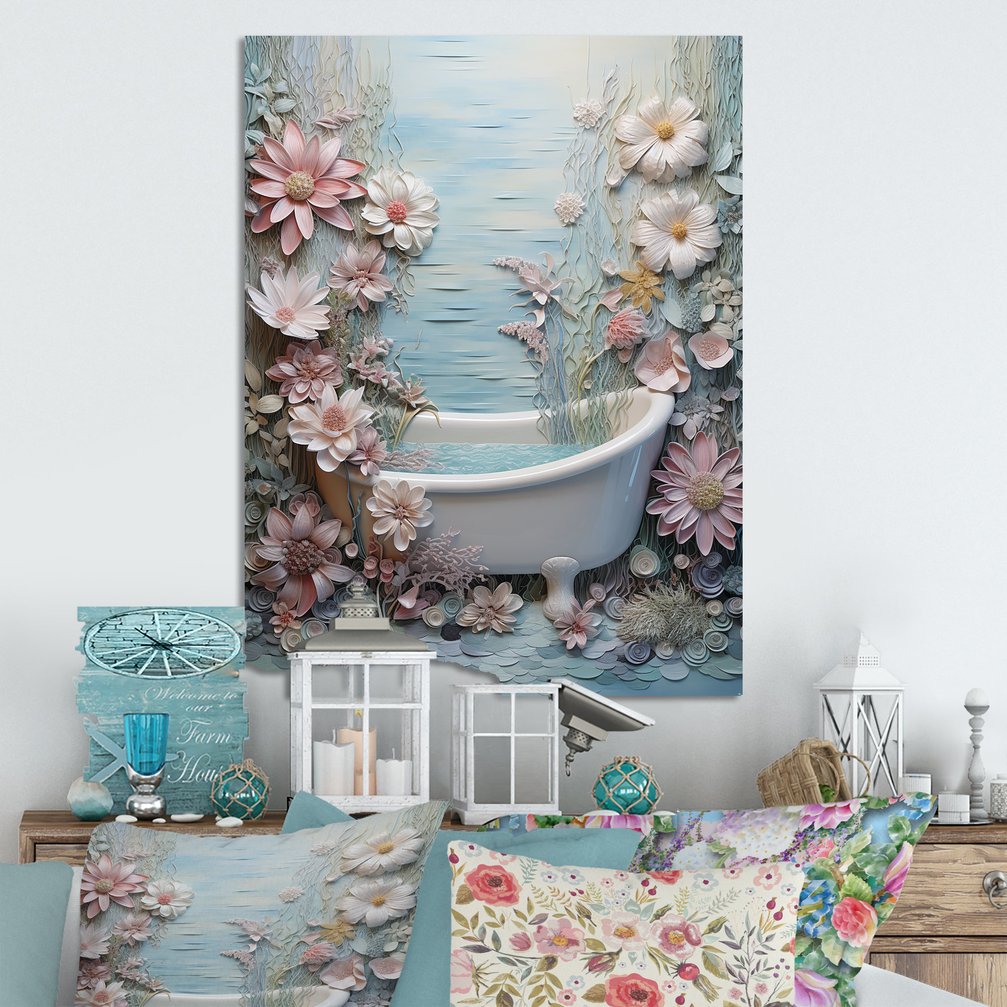 Lark Manor™ Bathroom Oasis IIII - Bathroom Metal Wall Art | Wayfair