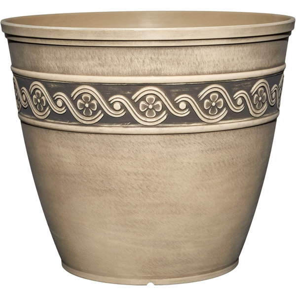 Bungalow Rose Milahn Resin Round Pot Planter & Reviews | Wayfair
