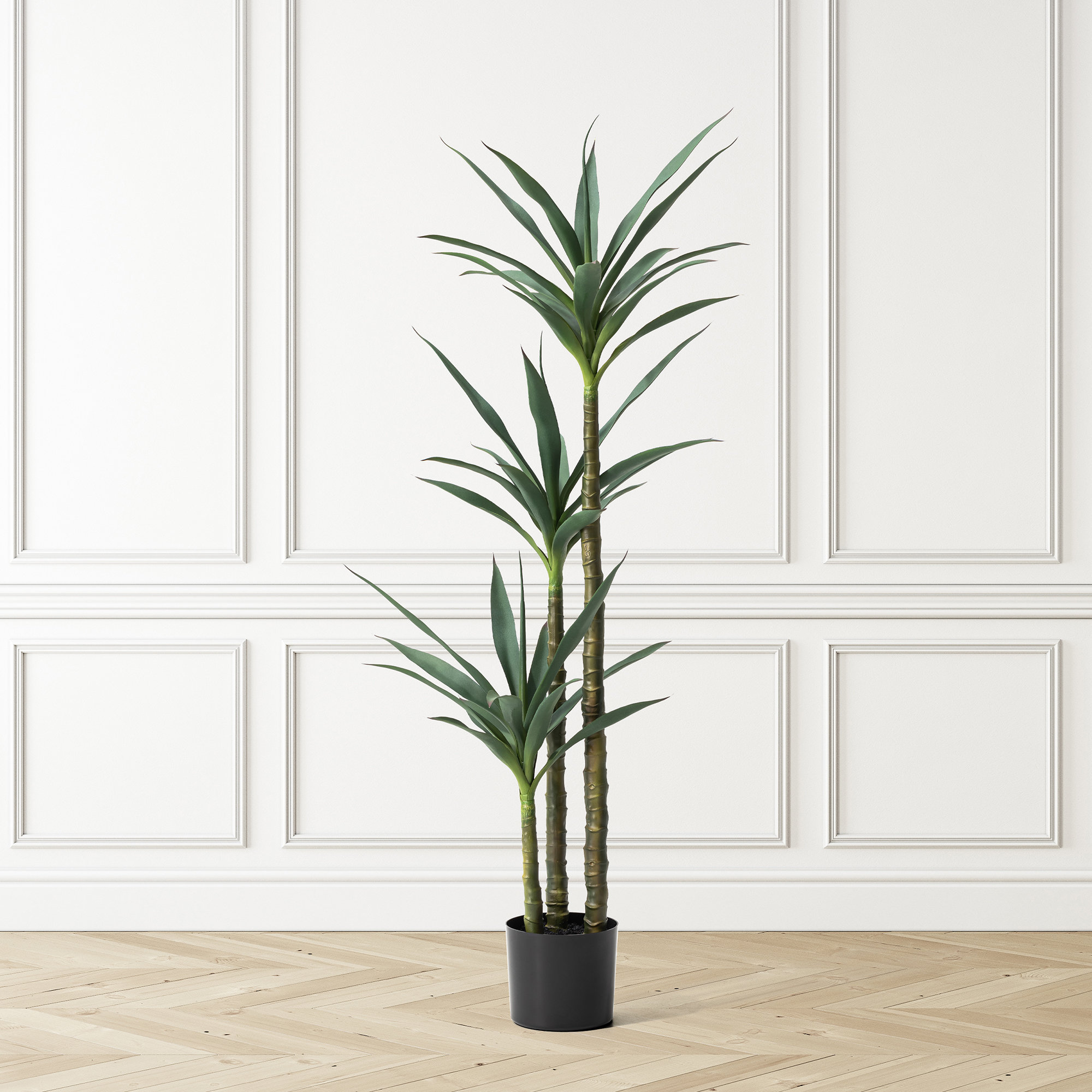 Primrue 51" Faux Tequila Plants in Pot Faux Tree & Reviews | Wayfair