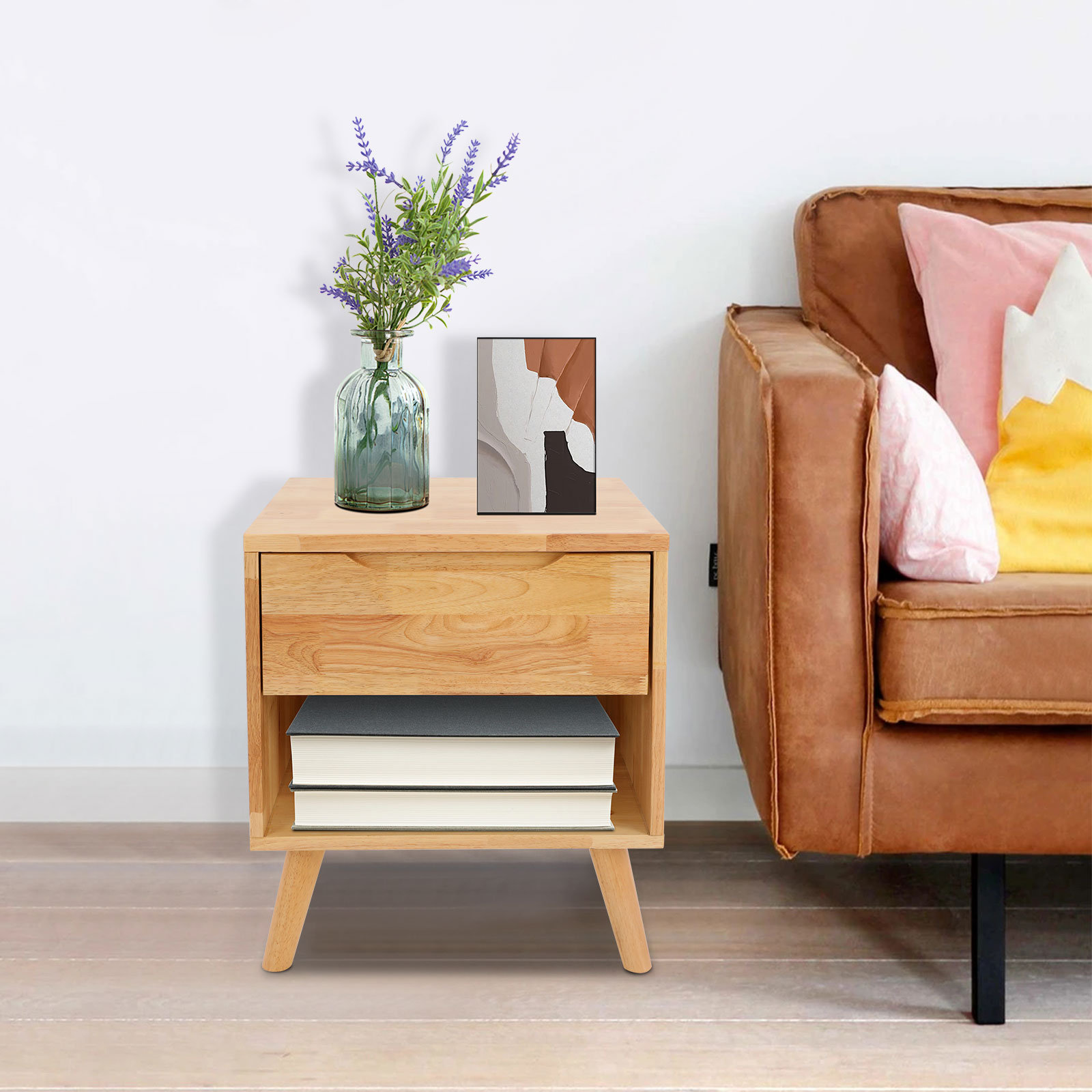 George Oliver Bedside Table With 1 Drawer 17.12In(D)*15.74In(W)*13.38In ...