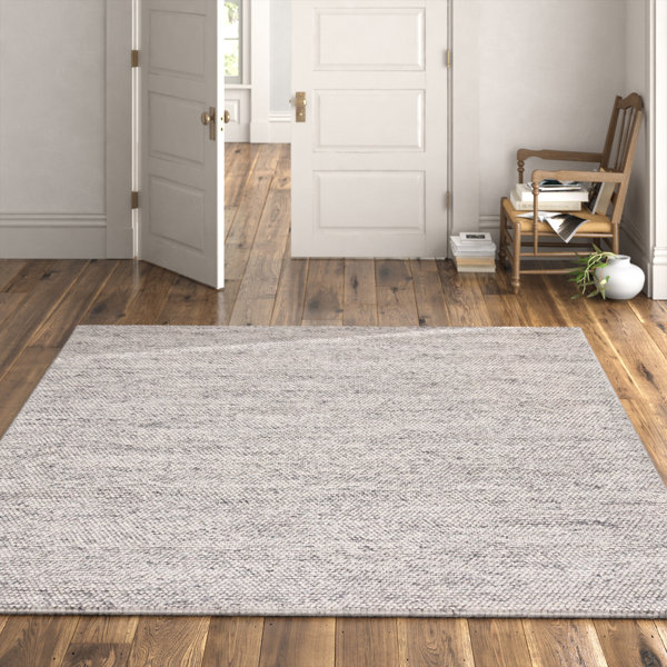 Elle Handmade Light Grey / Ivory Rug & Reviews | Birch Lane