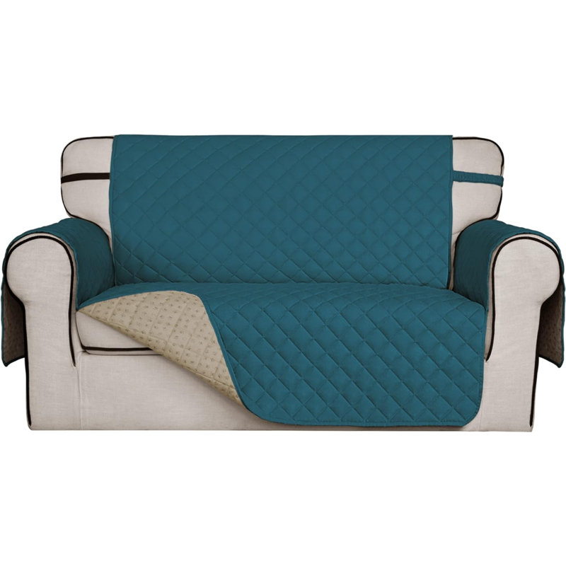 Ebern Designs Box Cushion Sofa Slipcover | Wayfair