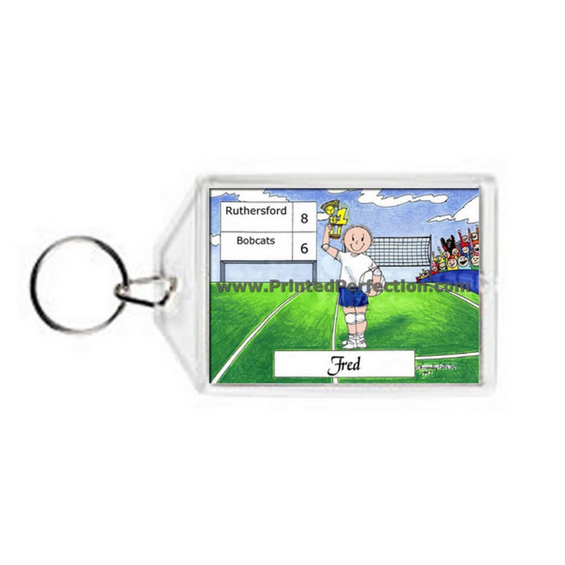 Printed Perfection Personalized Volleyball Player - Male Acrylic Key ...