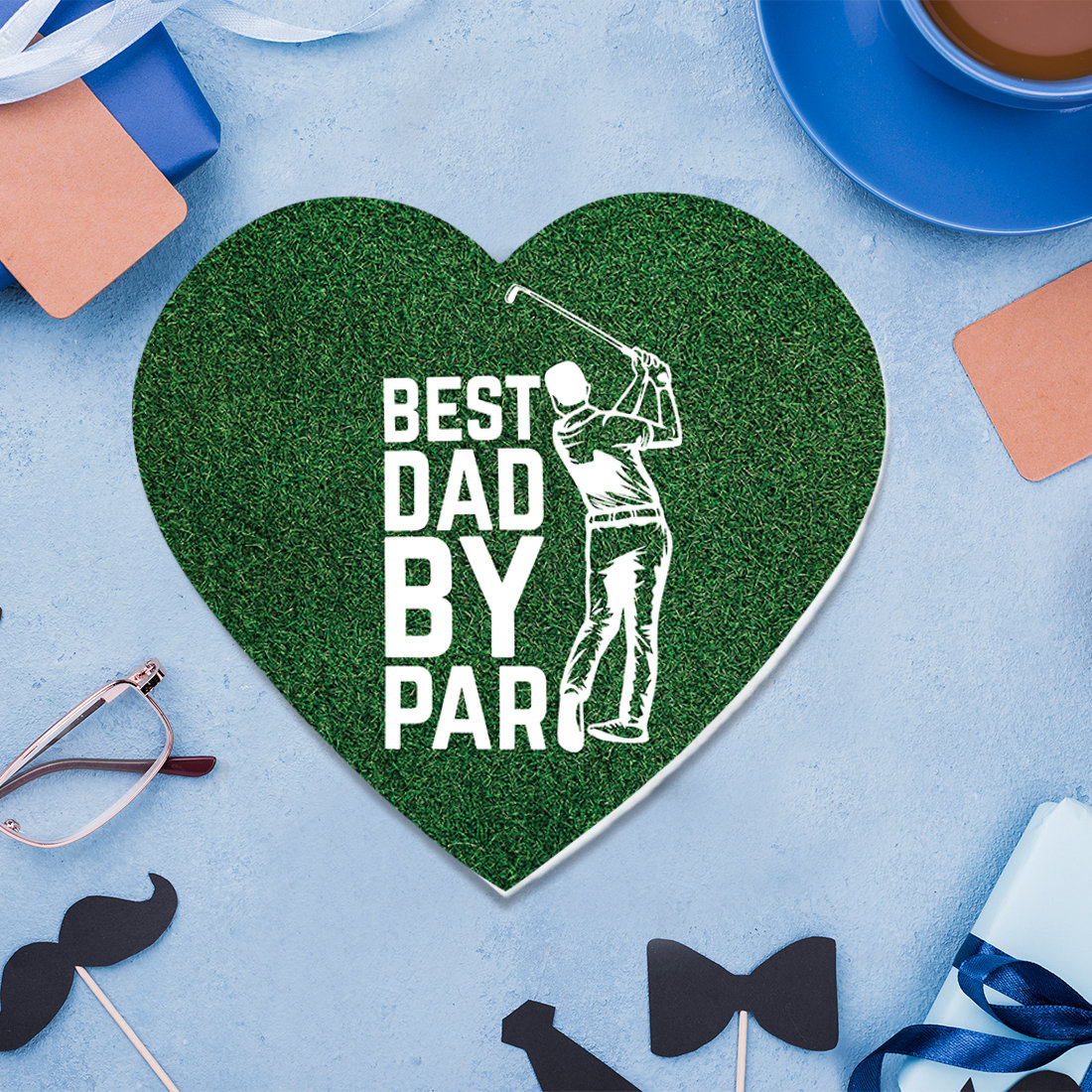 Koyal Wholesale Father's Day Heart Shaped Gift Box With Lid, Best Dad ...