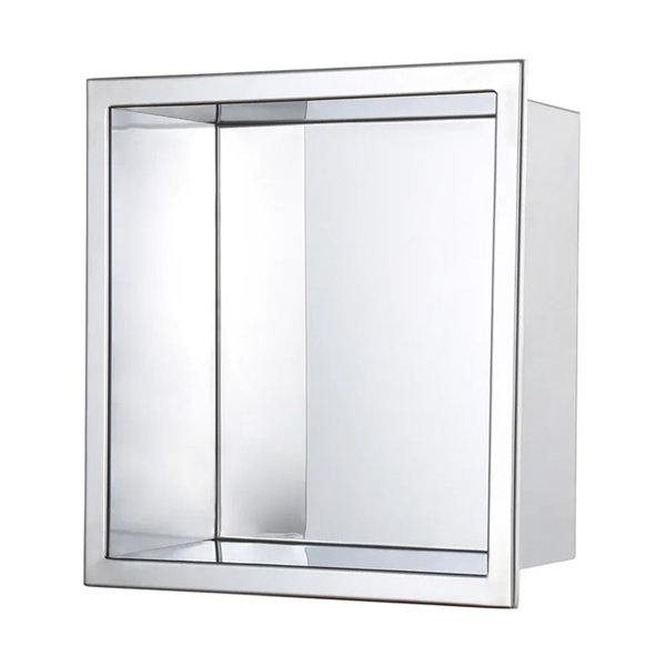 DecoMust 17.5 " W X 17.5" H Stainless Steel Chrome Recessed Shower ...
