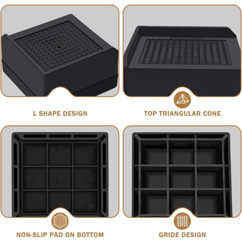 MAXAYA Heavy Duty Furniture Risers Elevator For Sofa ... | Wayfair