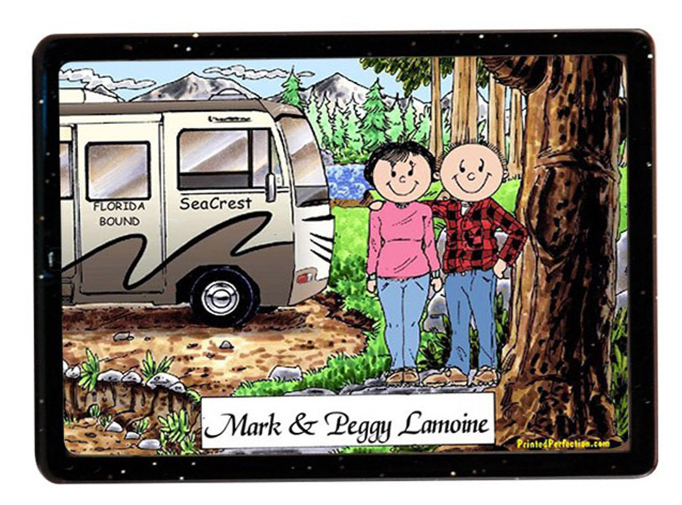 Printed Perfection Personalized RV Lovers Acrylic Magnet - Great Gift ...