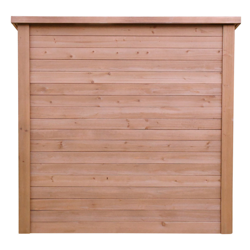 Leisure Season Cedar Wooden Heavy Duty Lean-To Storage Shed With Double ...