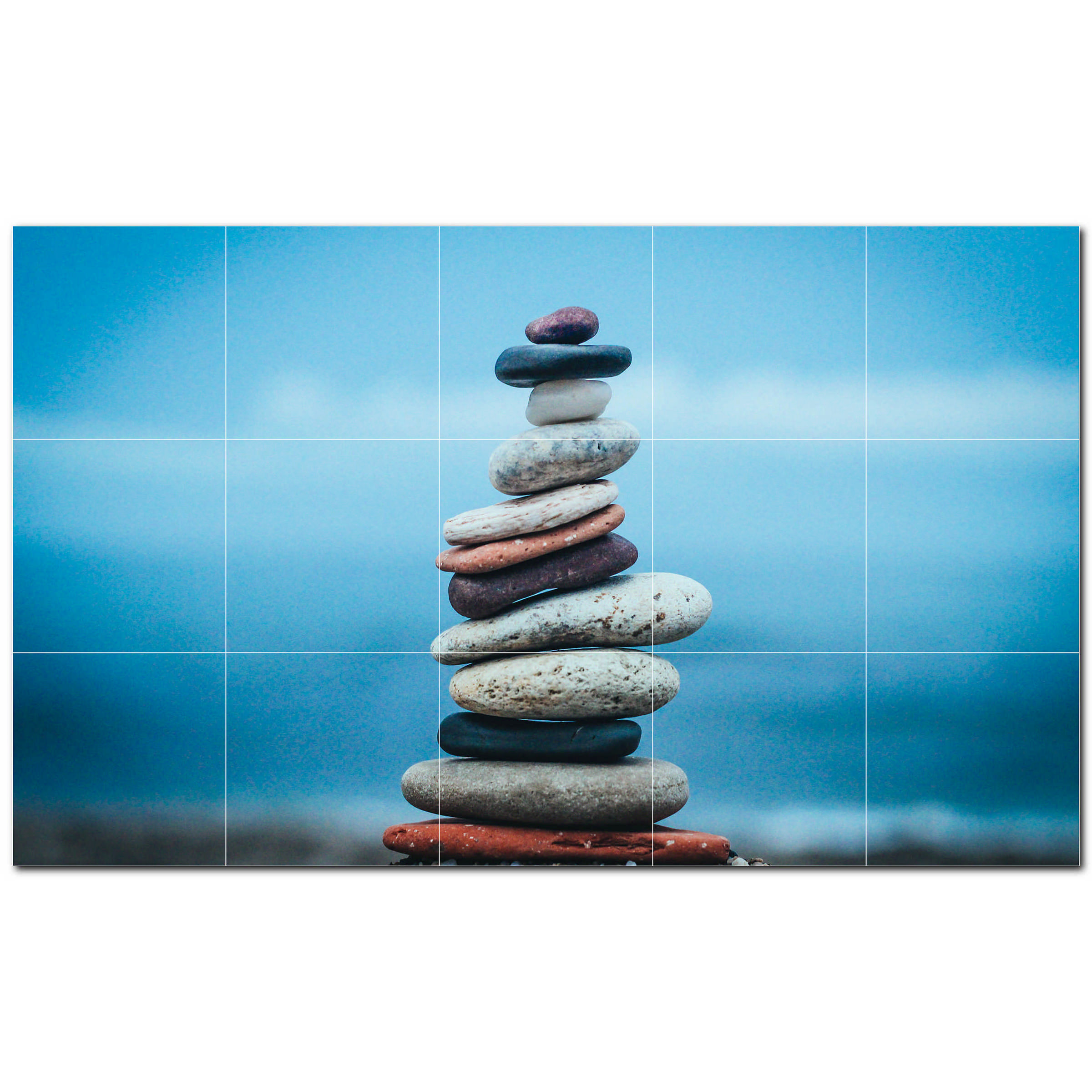 Picture-Tiles.com Rocks Photo 12'' x 12'' Satin Ceramic Decorative ...