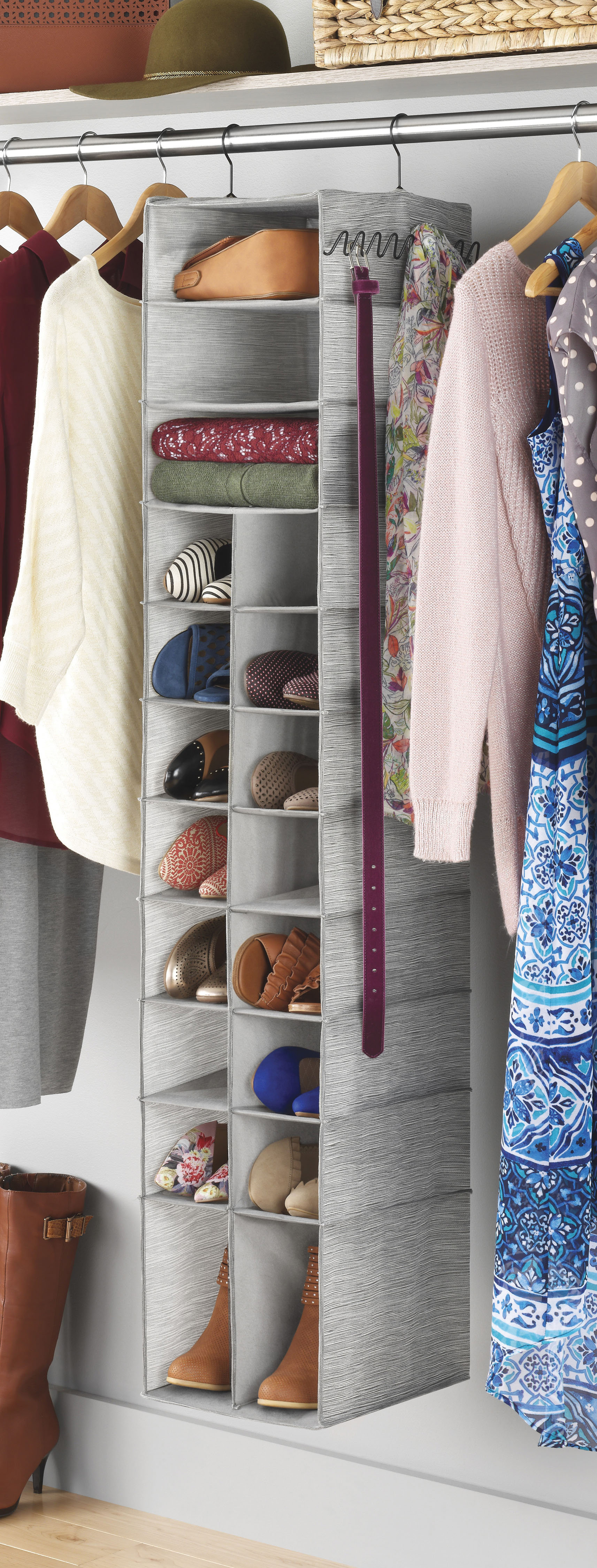 Dotted Line™ Aliyah Hanging Shoe & Accesory Organizer | Wayfair