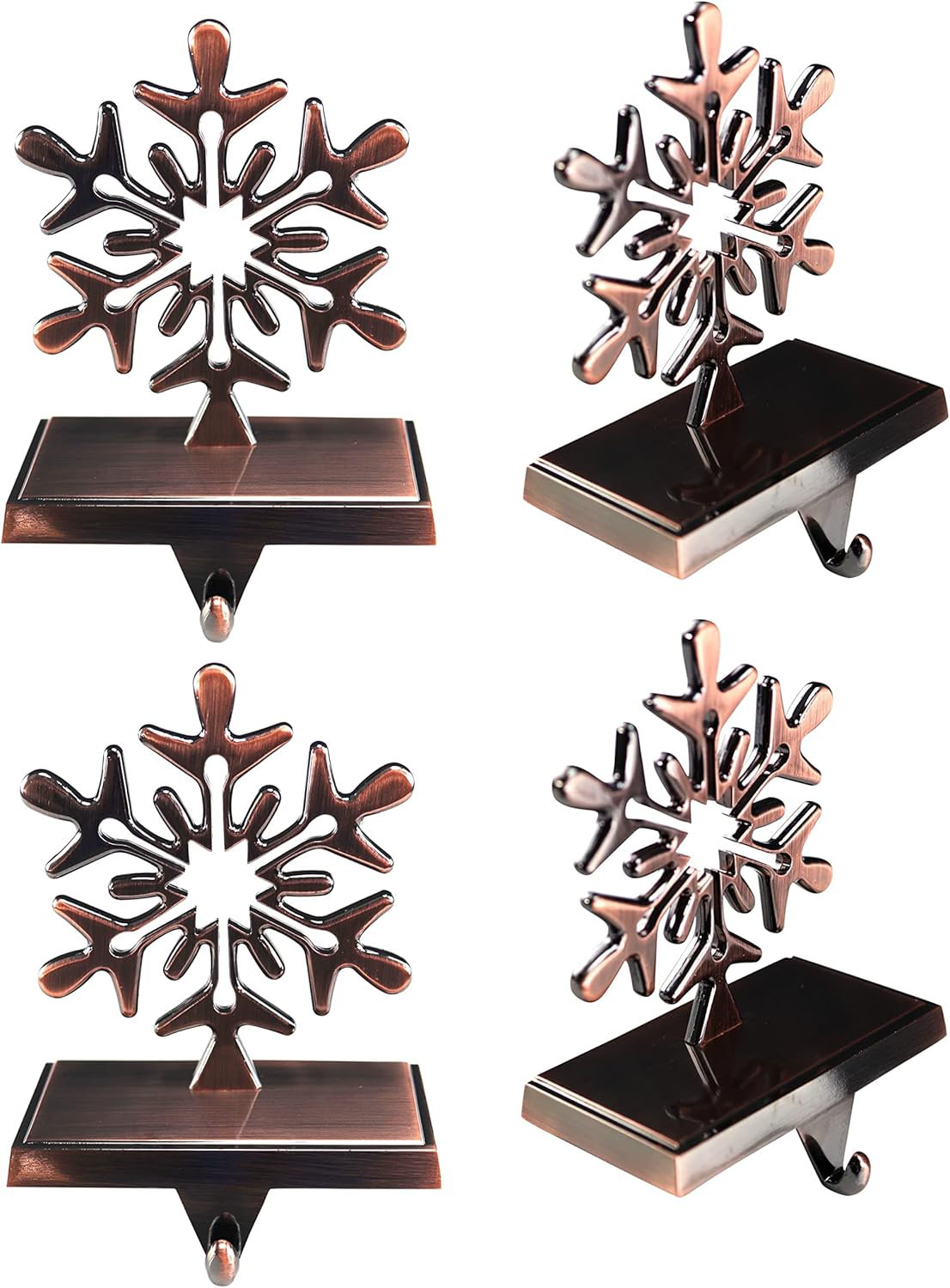 Priofa Snowflake Stocking Hanger Holder, 4-Pack | Wayfair
