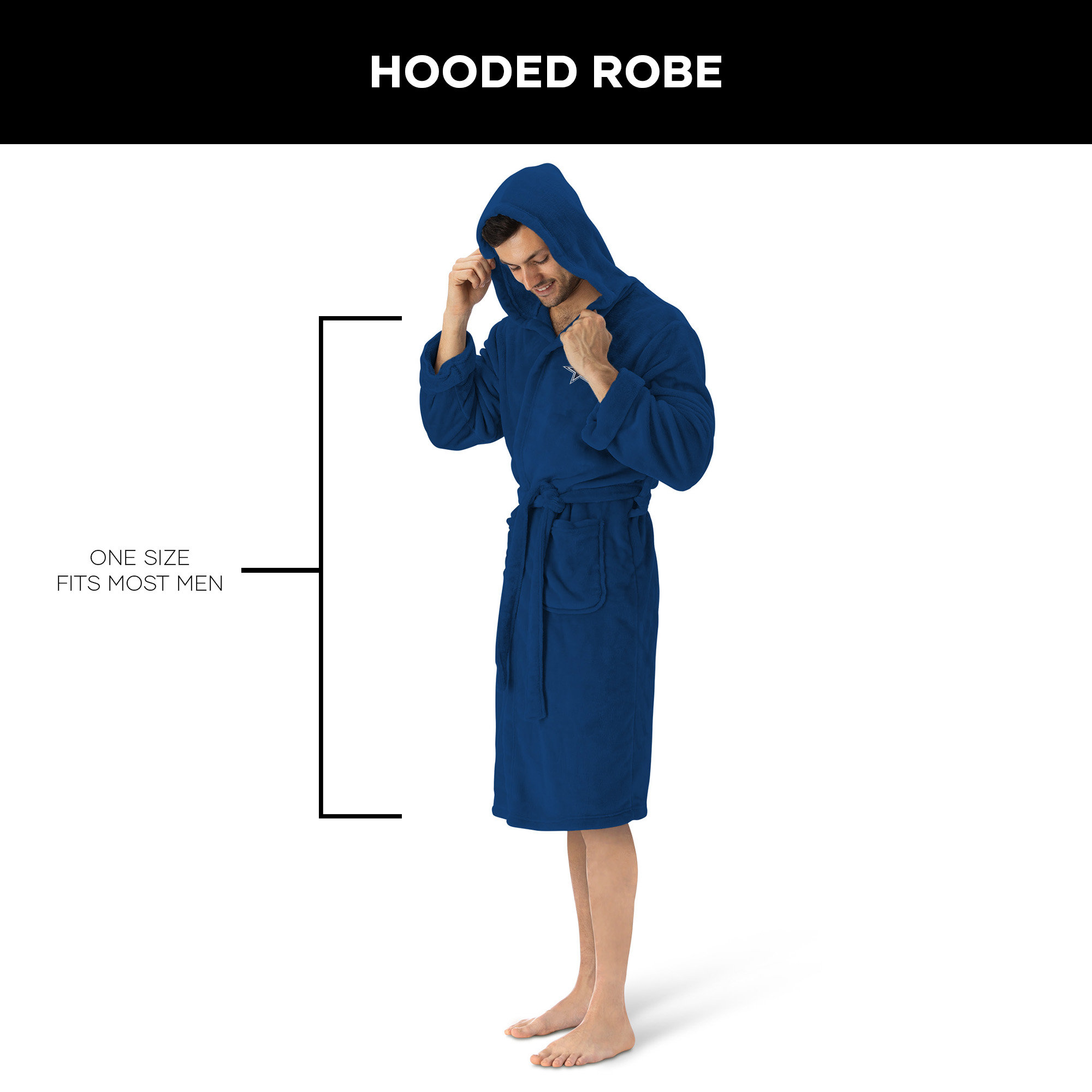 Red Barrel Studio® Dallas Cowboys NFL Hooded Silk Touch Bath Robe 26x47 ...