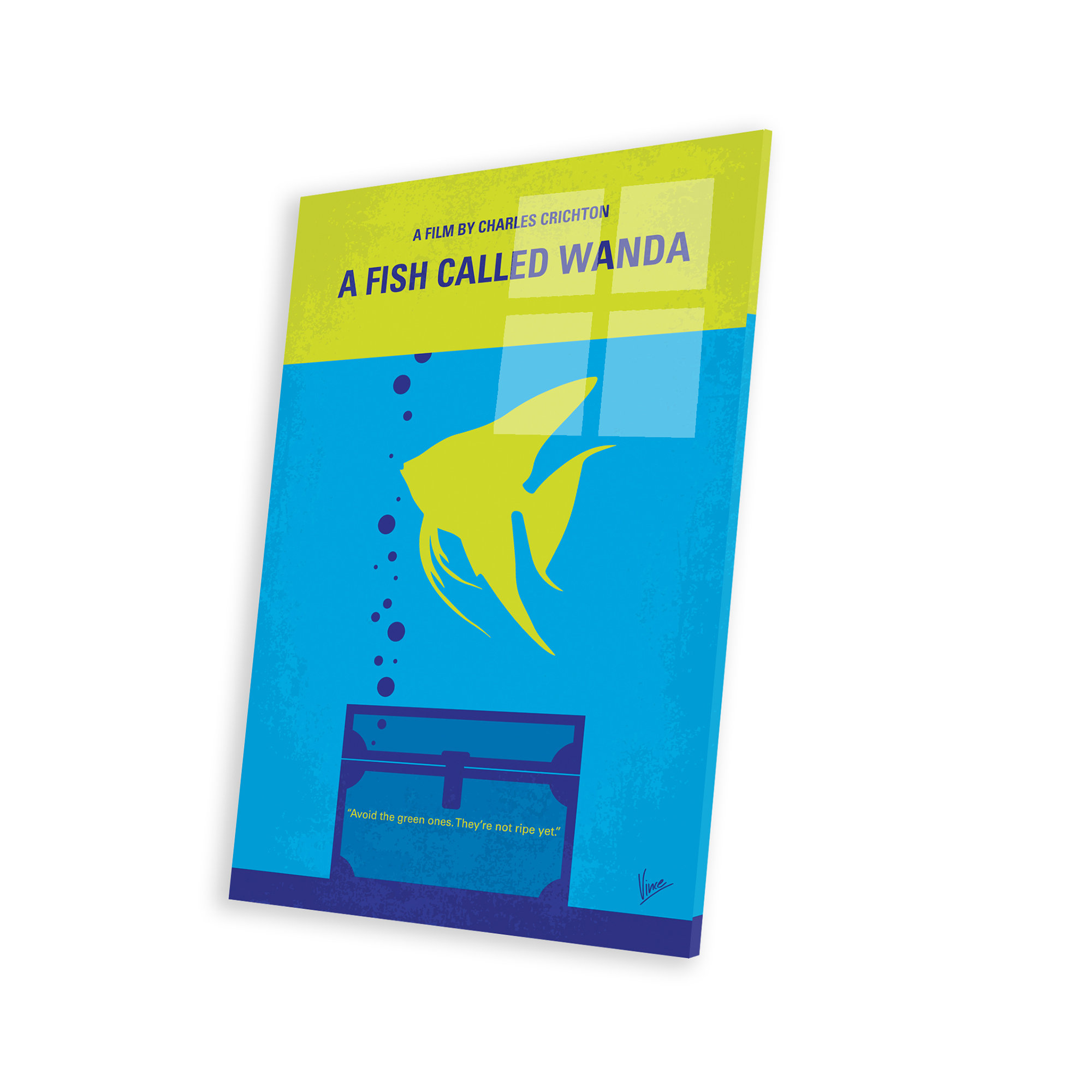 iCanvas A Fish Called Wanda Minimal Movie by Chungkong - No Frame Print ...