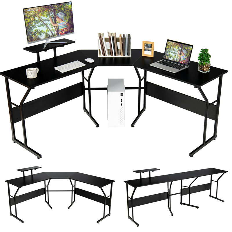 17 Stories Curved Gaming Desk | Wayfair