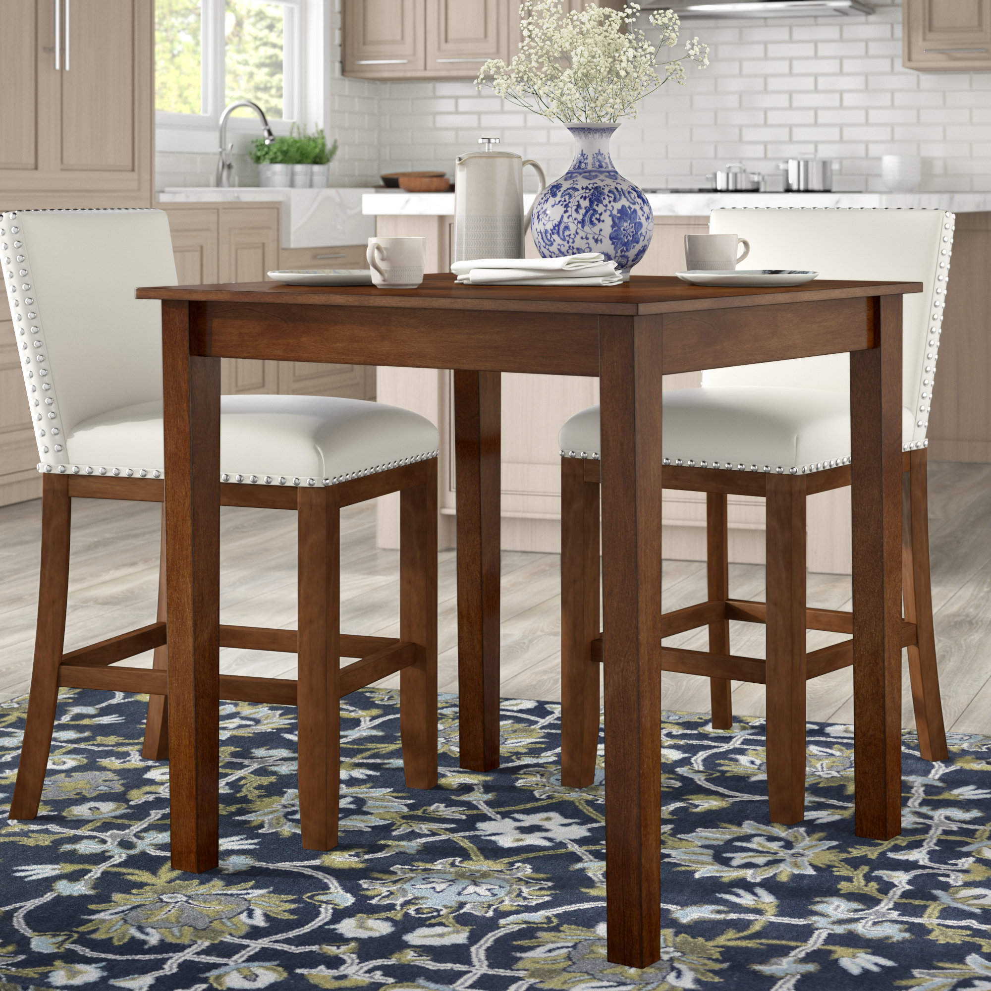 Three Posts™ Diamondback Counter Height 32" Dining Table & Reviews ...
