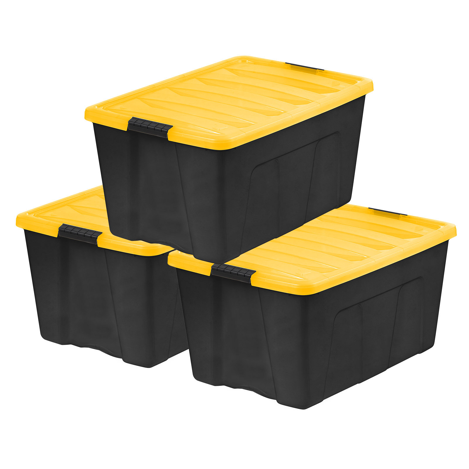 Rebrilliant Iris 94 Qt. Plastic Storage Bins with Lids & Reviews | Wayfair