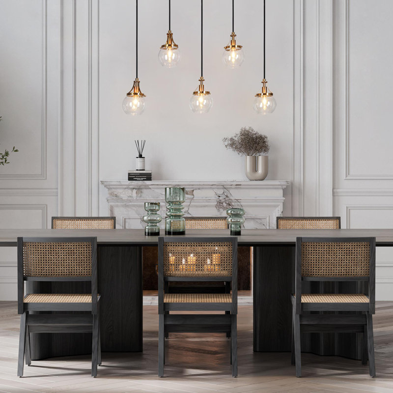 Mercer41 Loram 5 - Light Gold/Black Pendant & Reviews | Wayfair