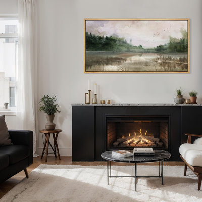 IDEA4WALL Tranquil River Andest Framed Print | Wayfair