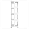 Latitude Run® 4-Tier All-Steel Rotating Bookshelf With 360° Wheels ...