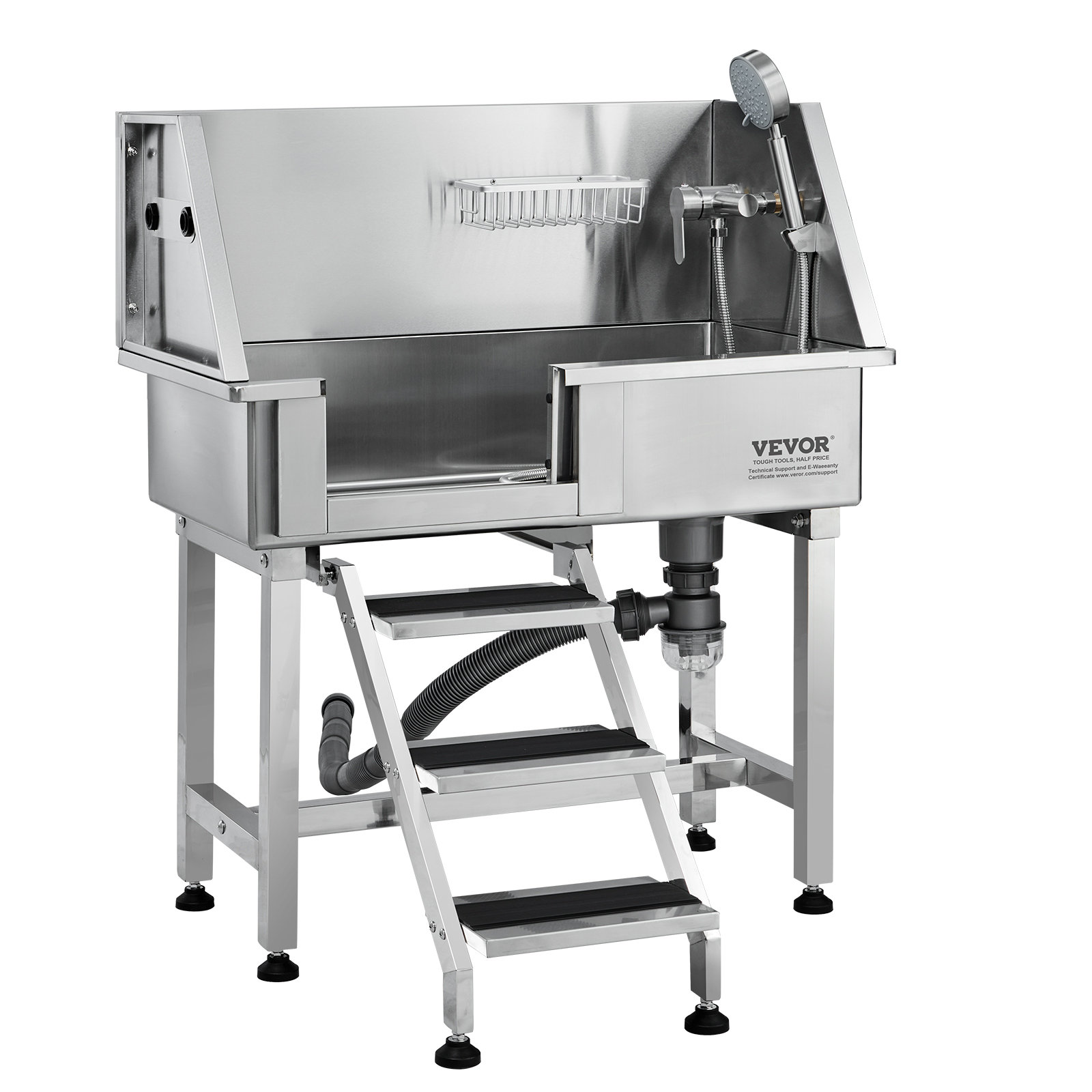 Stellweilan Tessberg 40'' H x 34'' W x 19'' D Stainless Steel Grooming ...