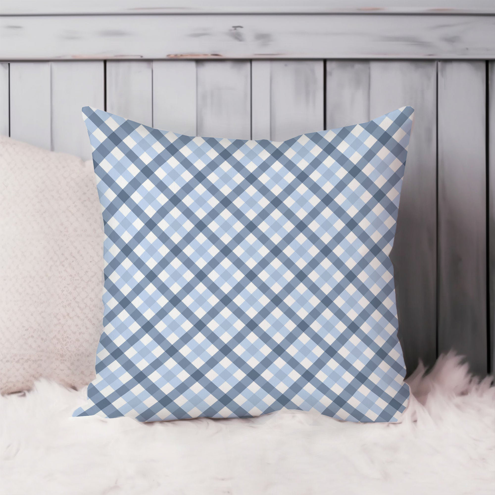 Ethan Taylor Blue Plaid VIII Modern | Wayfair