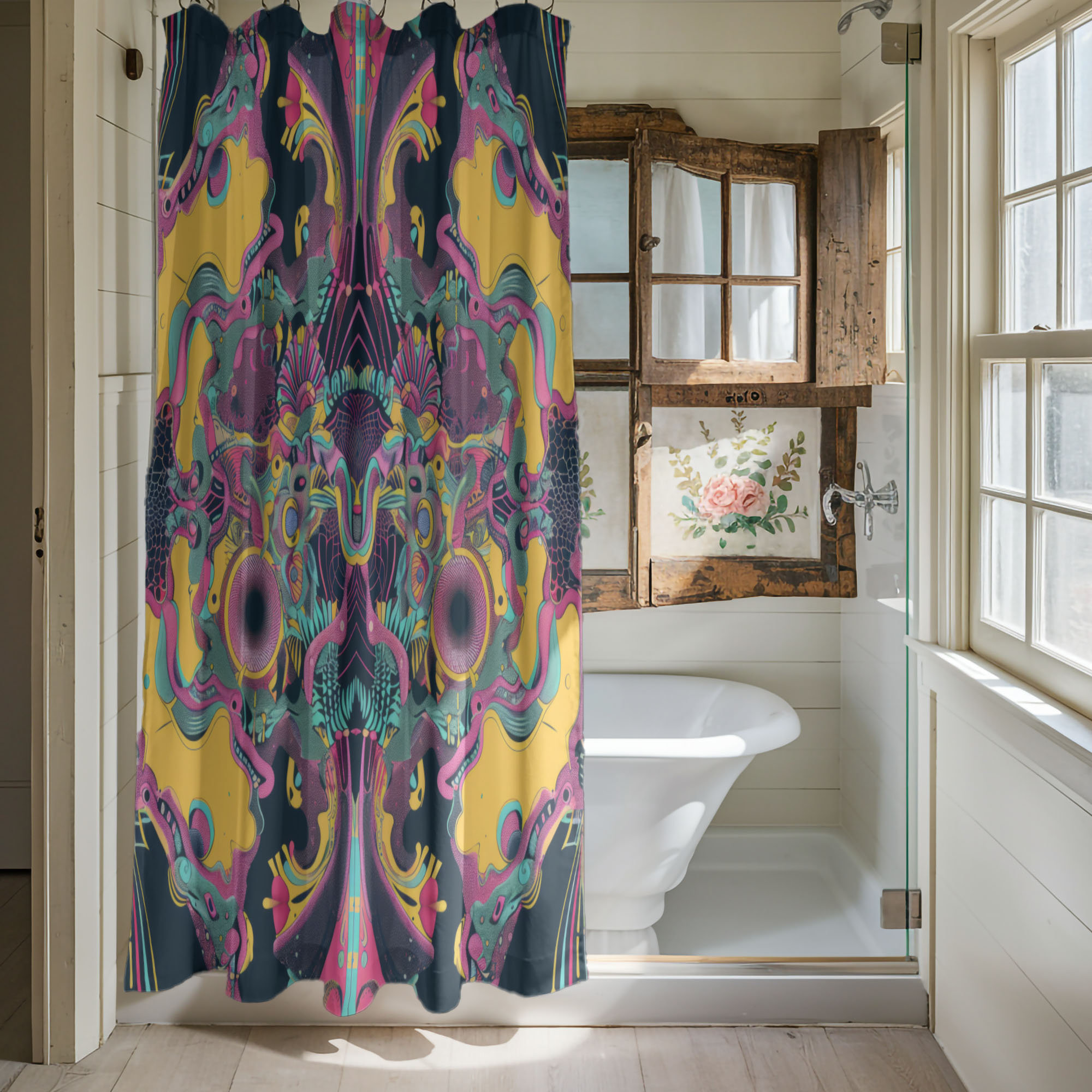 East Urban Home Refractograph Imagery - Premium Shower Curtain | Wayfair