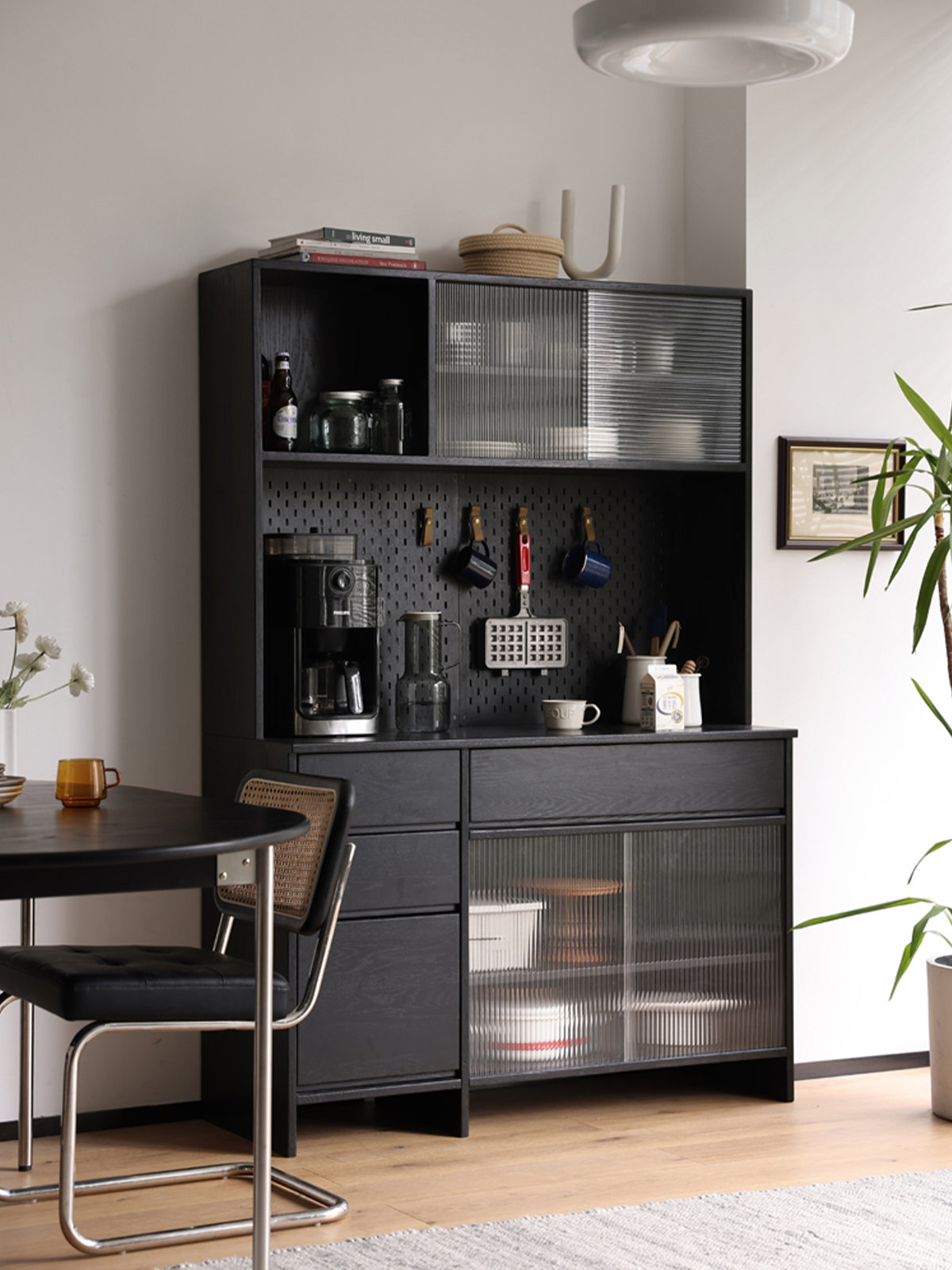 Hokku Designs Scandinavian Simple Oak Food Cabinet | Wayfair