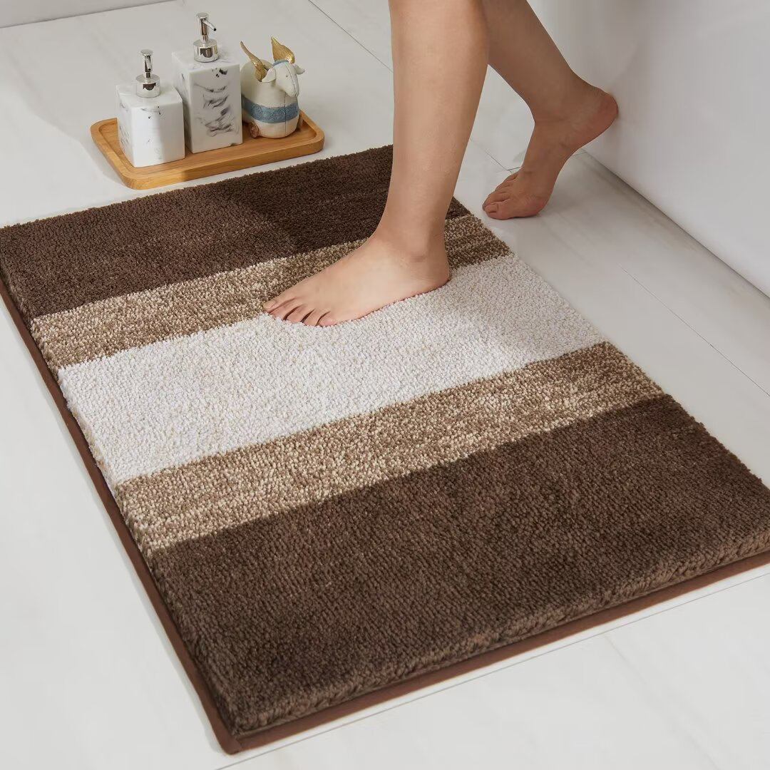 Ebern Designs Thick Bath Rugs Set For Bathroom Water Absorbent & Non ...