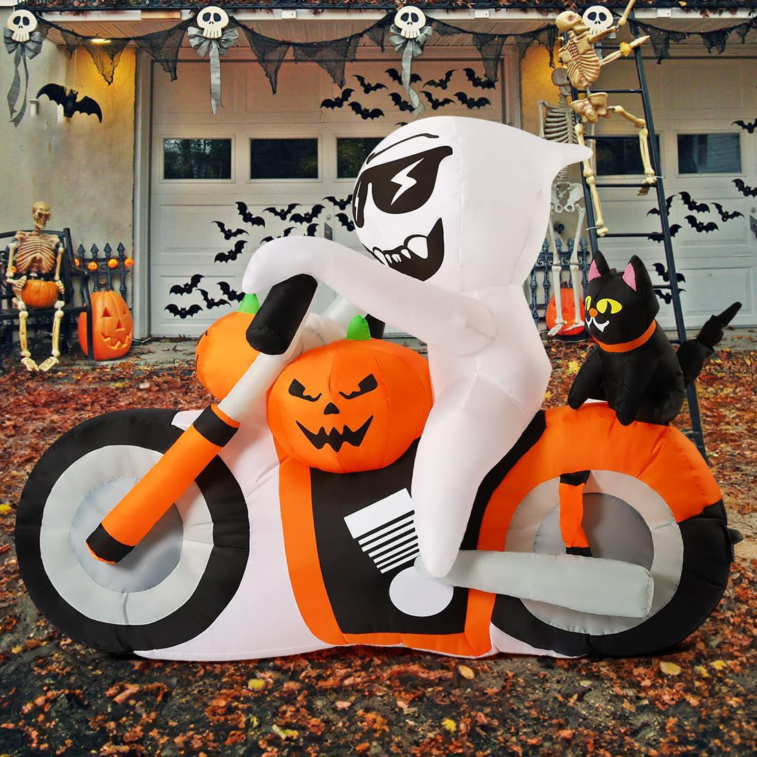 The Holiday Aisle® 6 FT Halloween Inflatables Ghost Outdoor Decorations ...