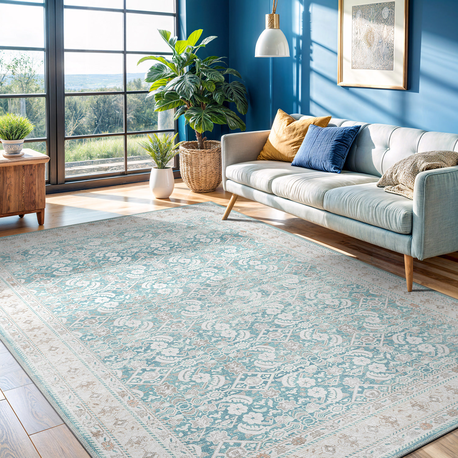 Union Rustic Koressa Area Rug with Non-Slip Backing & Reviews | Wayfair