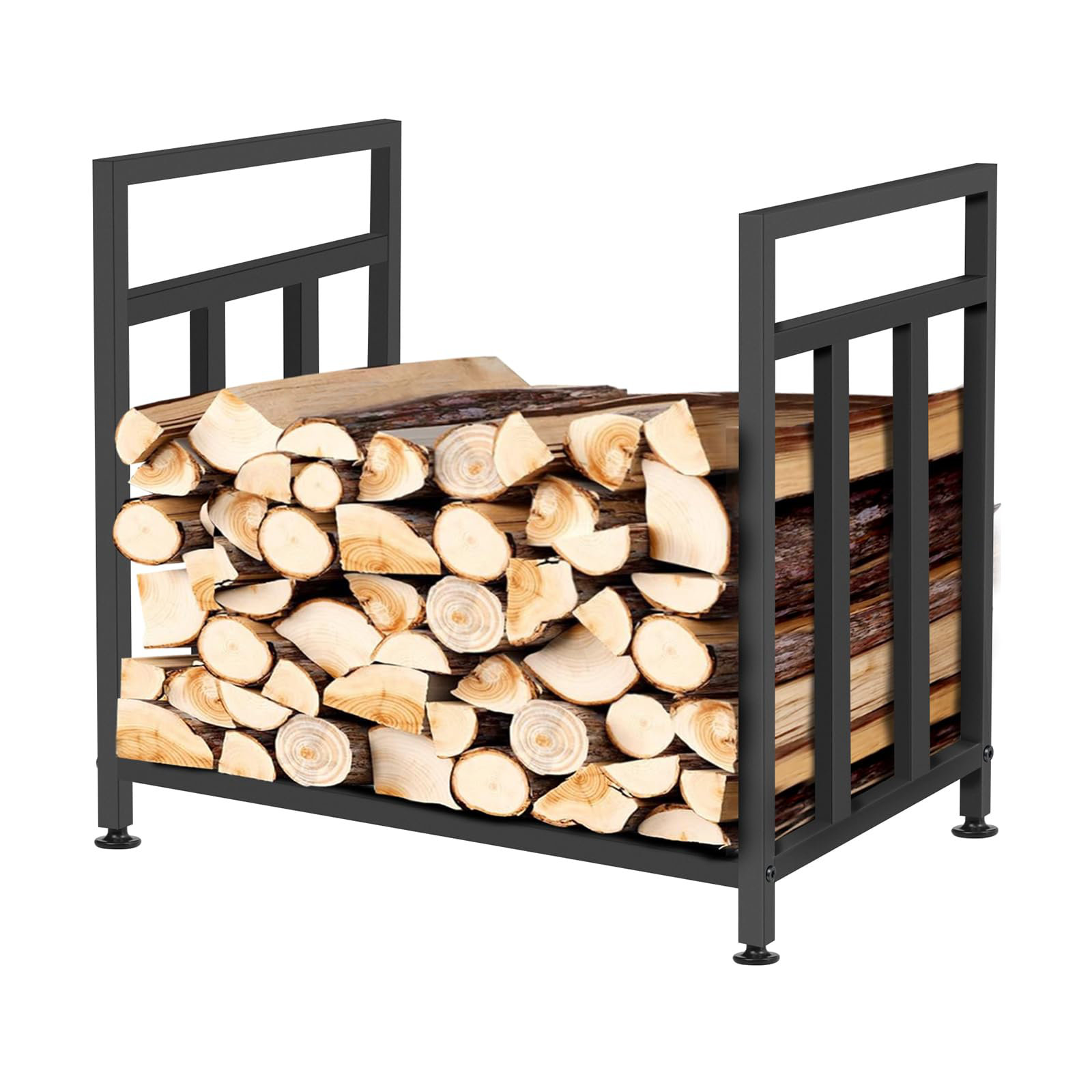 17 Stories Portable Rust-Resistant Firewood Rack - Sturdy & Space ...