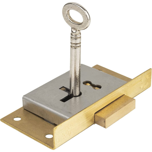 UNIQANTIQ HARDWARE SUPPLY Drawer Brass Half Mortise Lock | Wayfair