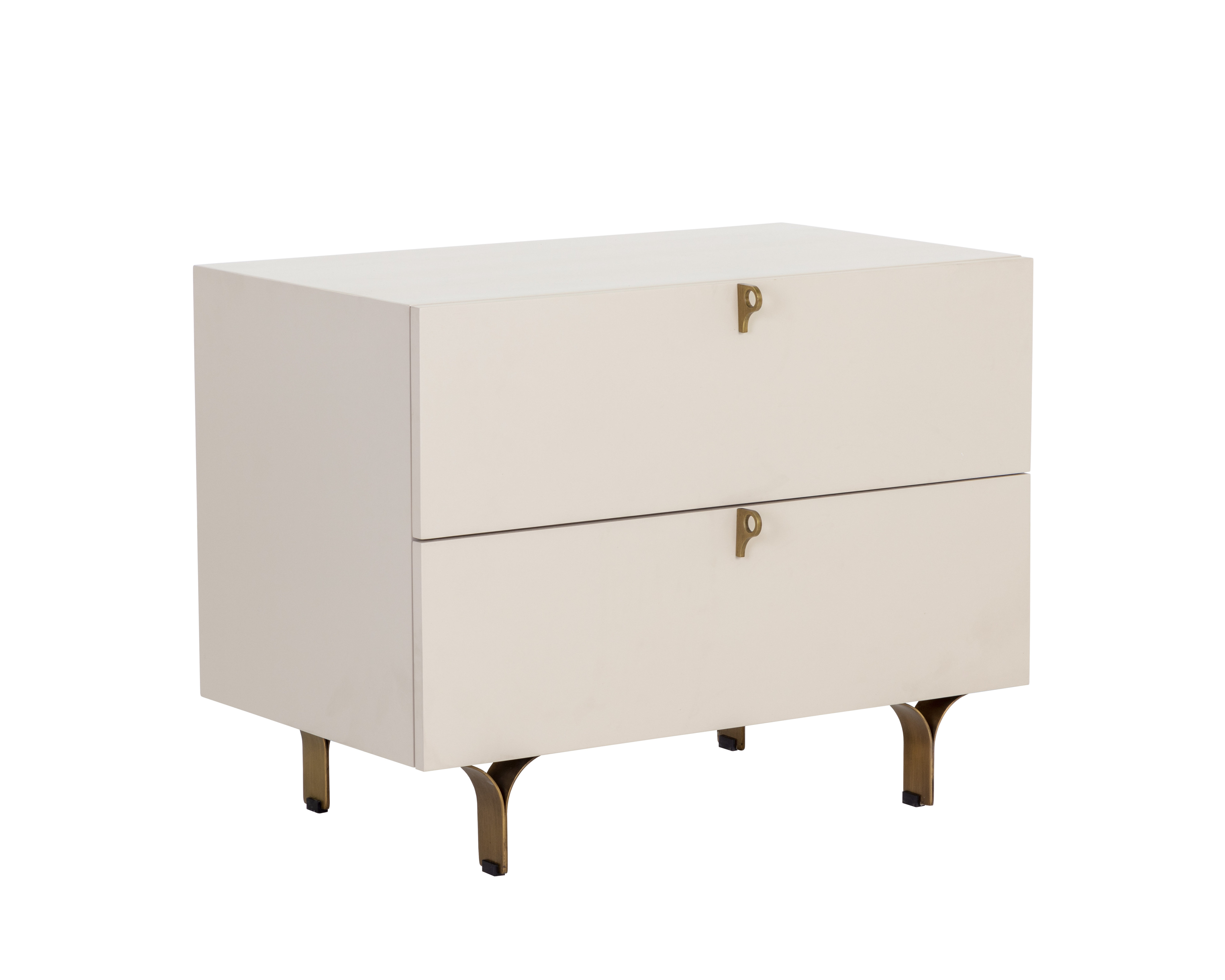 Everly Quinn Mithush 2 Drawer Metal Nightstand in - Wayfair Canada