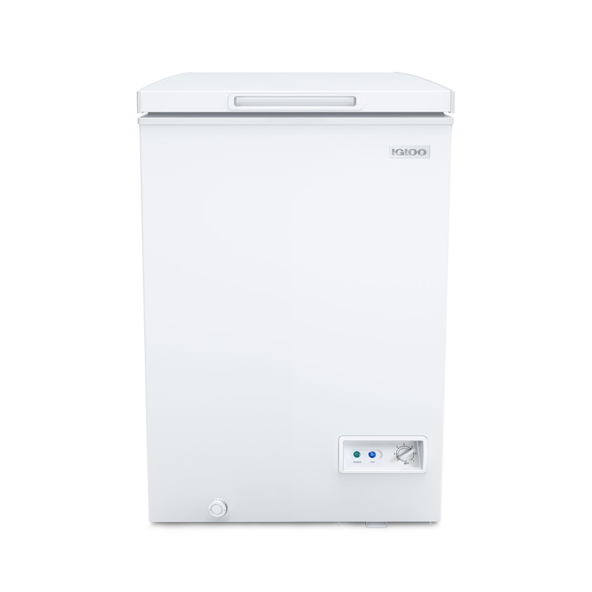 Igloo Portable 3.5 cu. ft. Garage Ready Chest Freezer with Adjustable ...