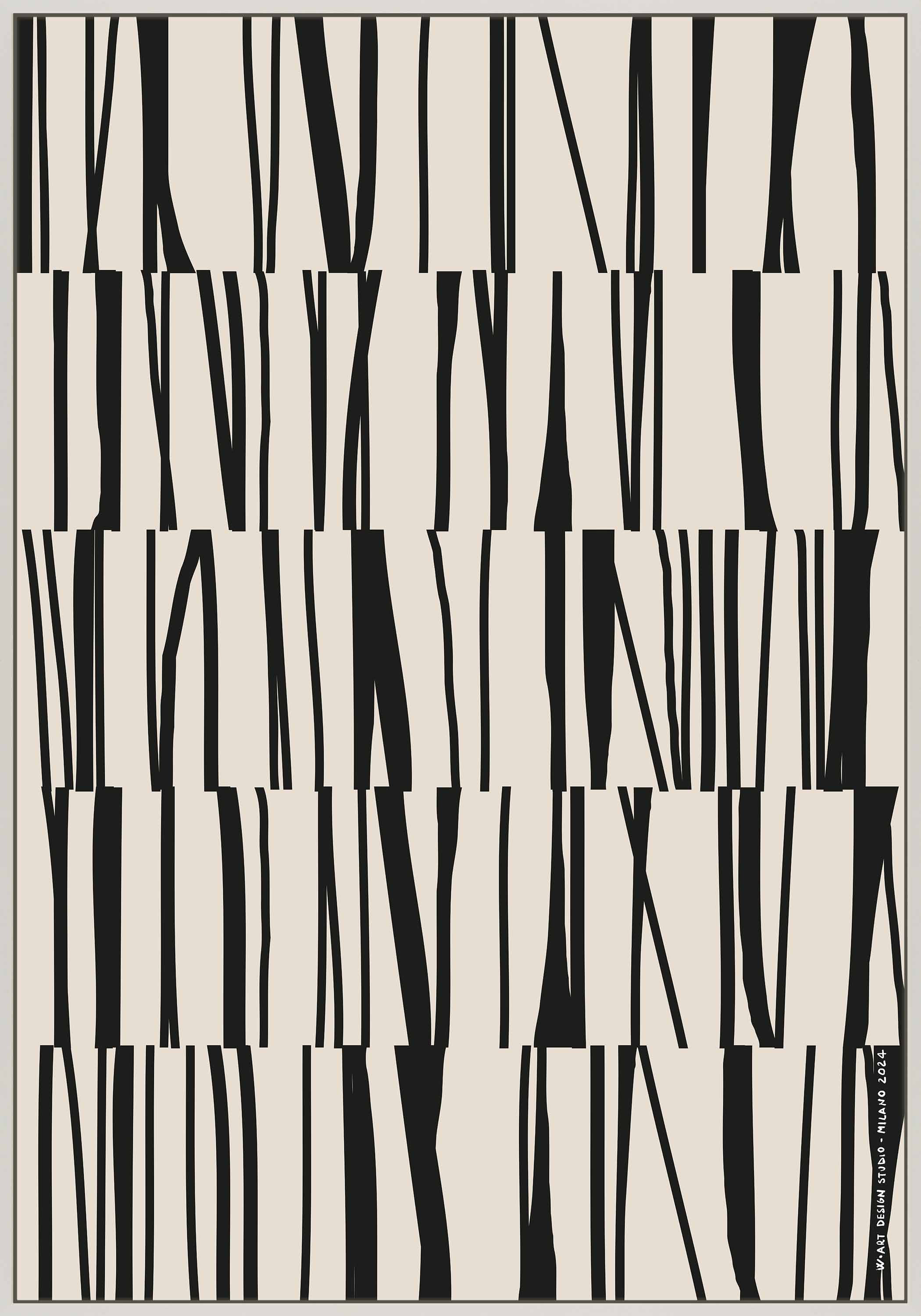 Orren Ellis Organic Stripes by Romina Gadler - Framed Wall Art | Wayfair