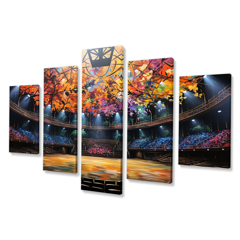 Lark Manor™ Colorful Circus Spectacle - Theater Multipanel Wall Art ...