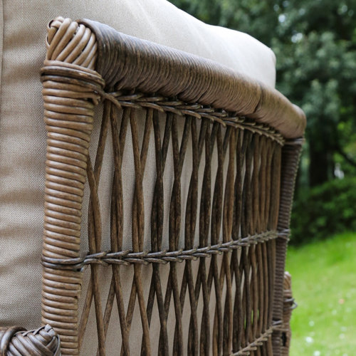 Bayou Breeze Banu Wicker Outdoor Rocker Chair | Wayfair