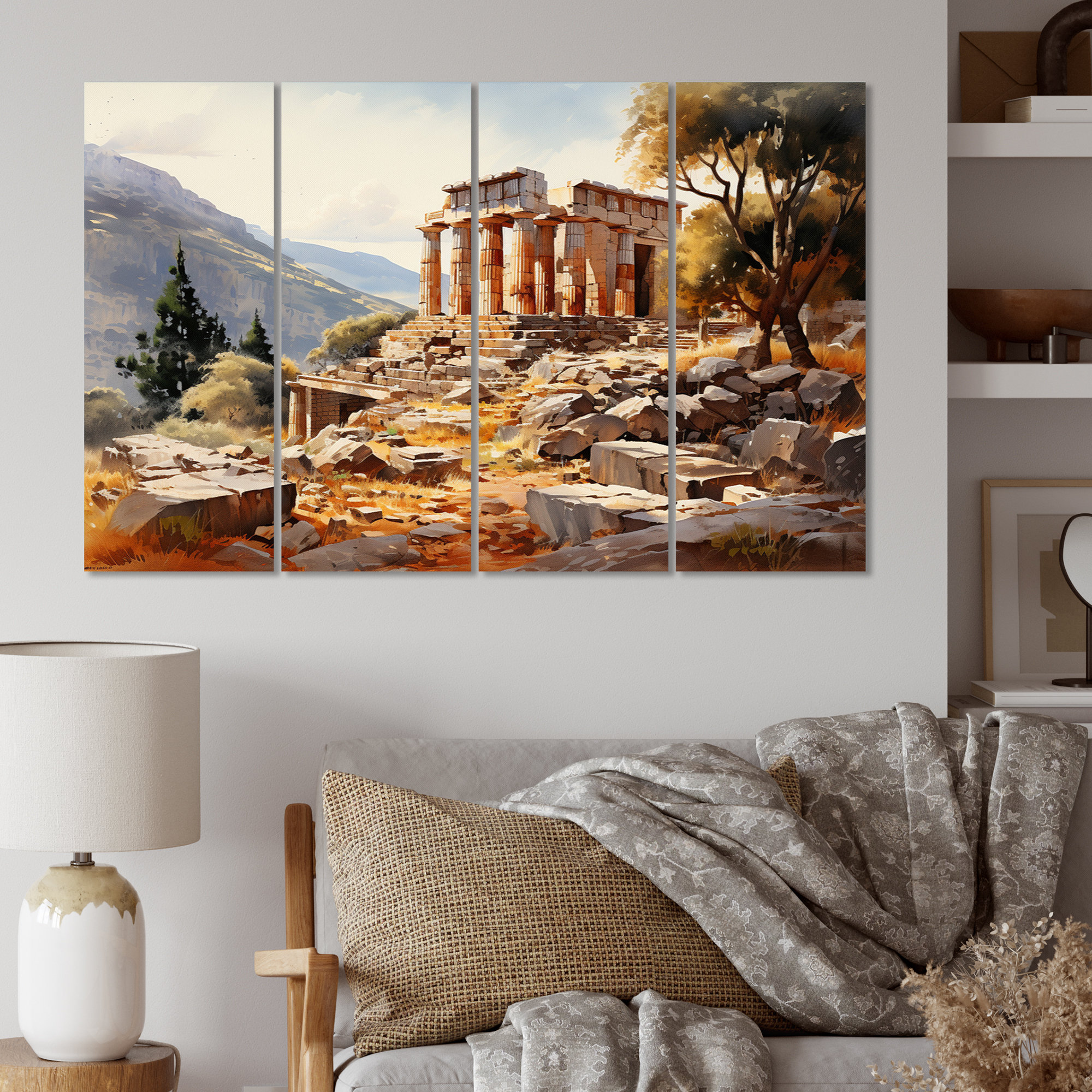 Design Art Greece Greek Mythos I - Landscapes Canvas Art Print - 4 ...
