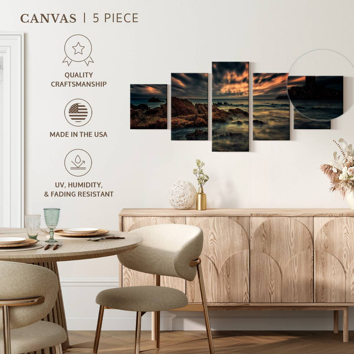 Highland Dunes Stormy French Riviera Seascape | Wayfair