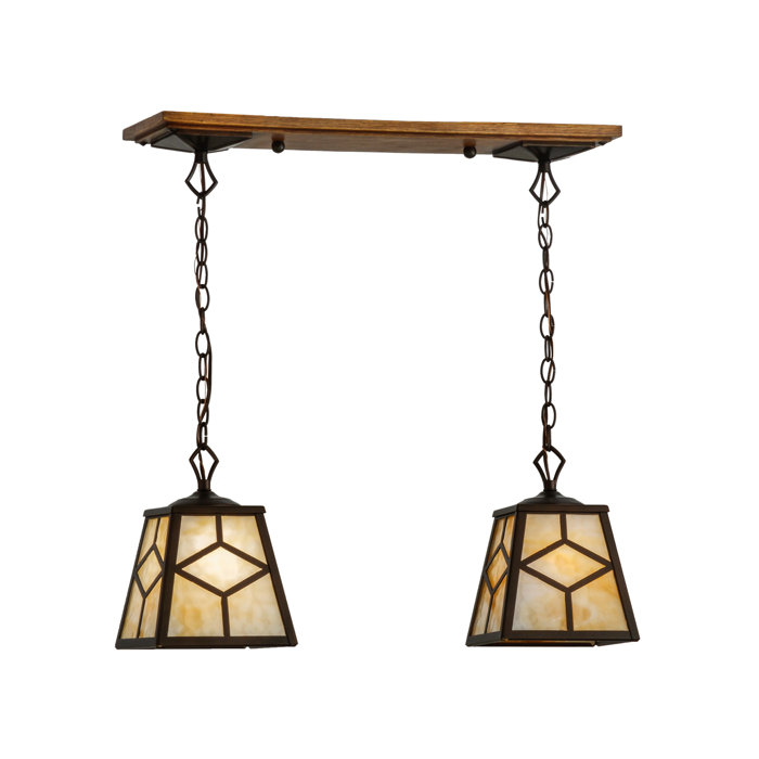 Meyda Lighting 2 - Light Mahogany Bronze Kitchen Island Pendant | Wayfair