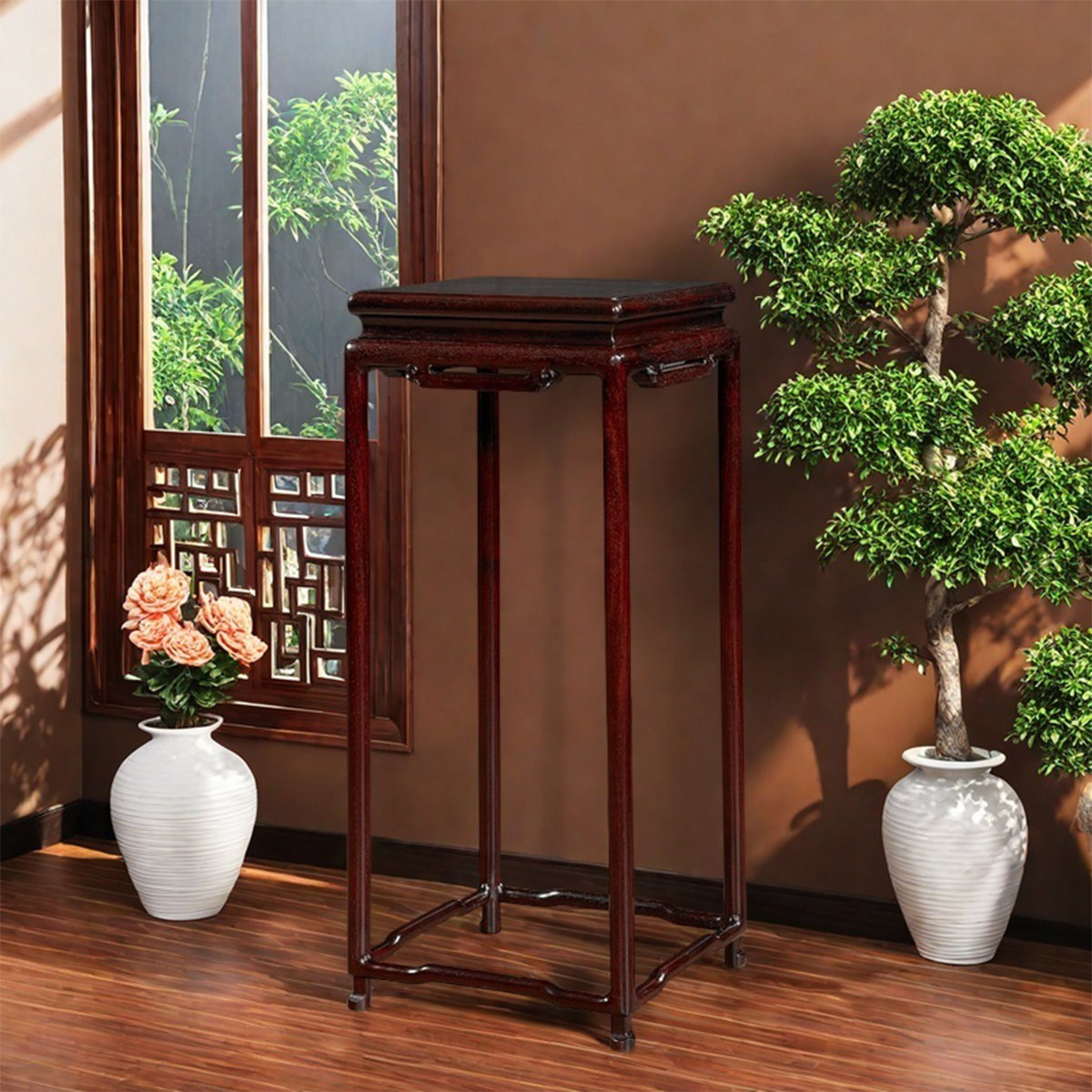 Sleek Surface Designs Chinese flower rack household simple floor place ...