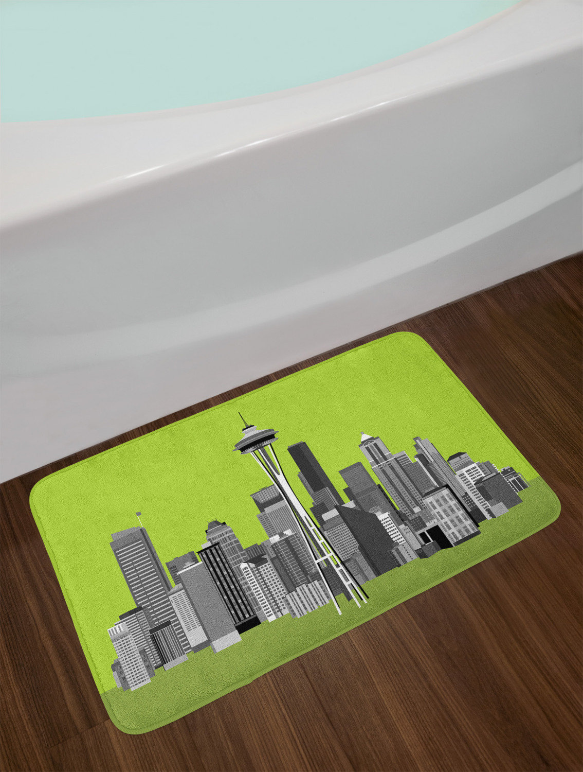 East Urban Home City Simple Buildings and Skyscrapers Interpretation ...