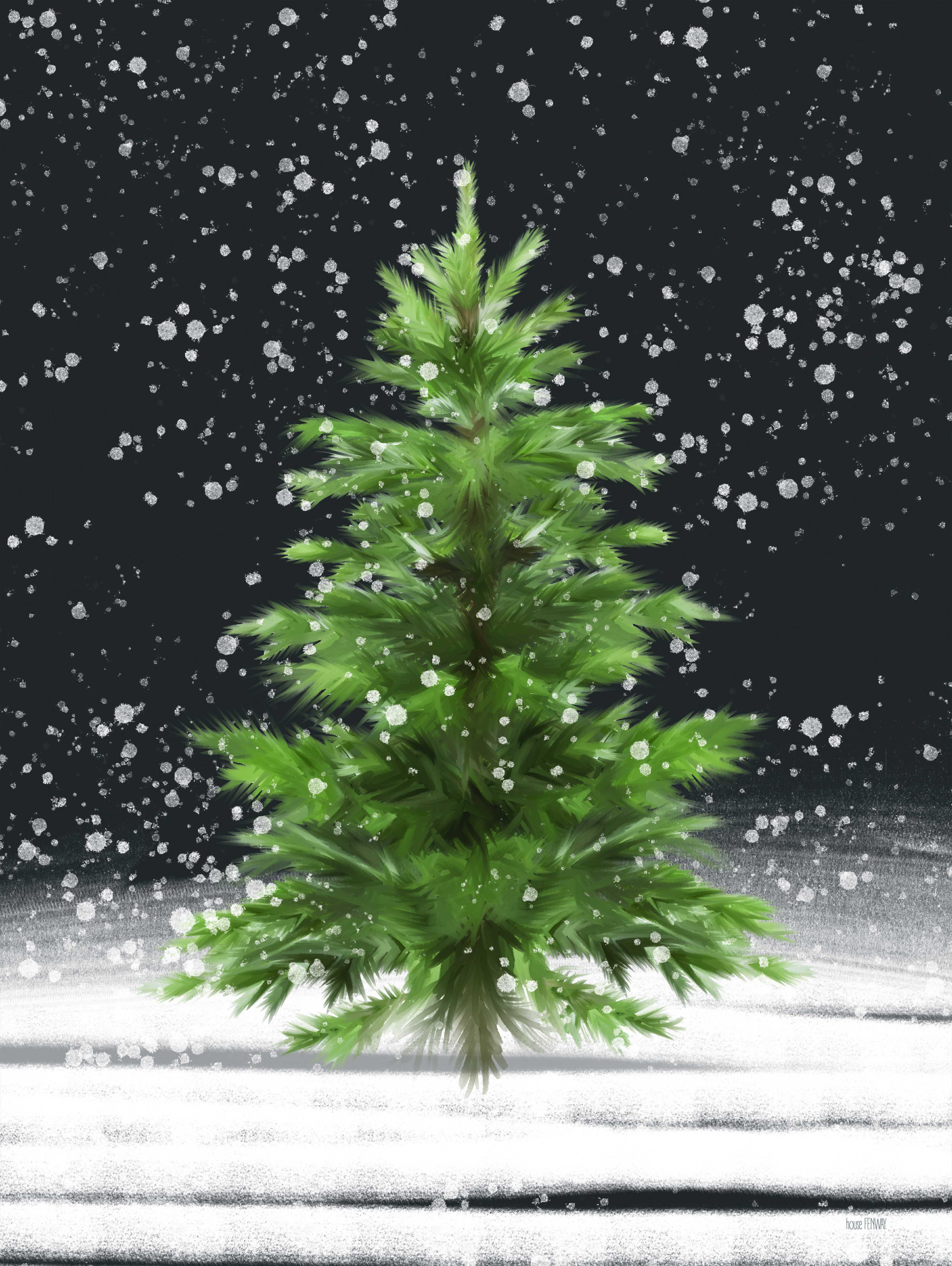 The Holiday Aisle® Christmas Snow - Wrapped Canvas Print & Reviews ...