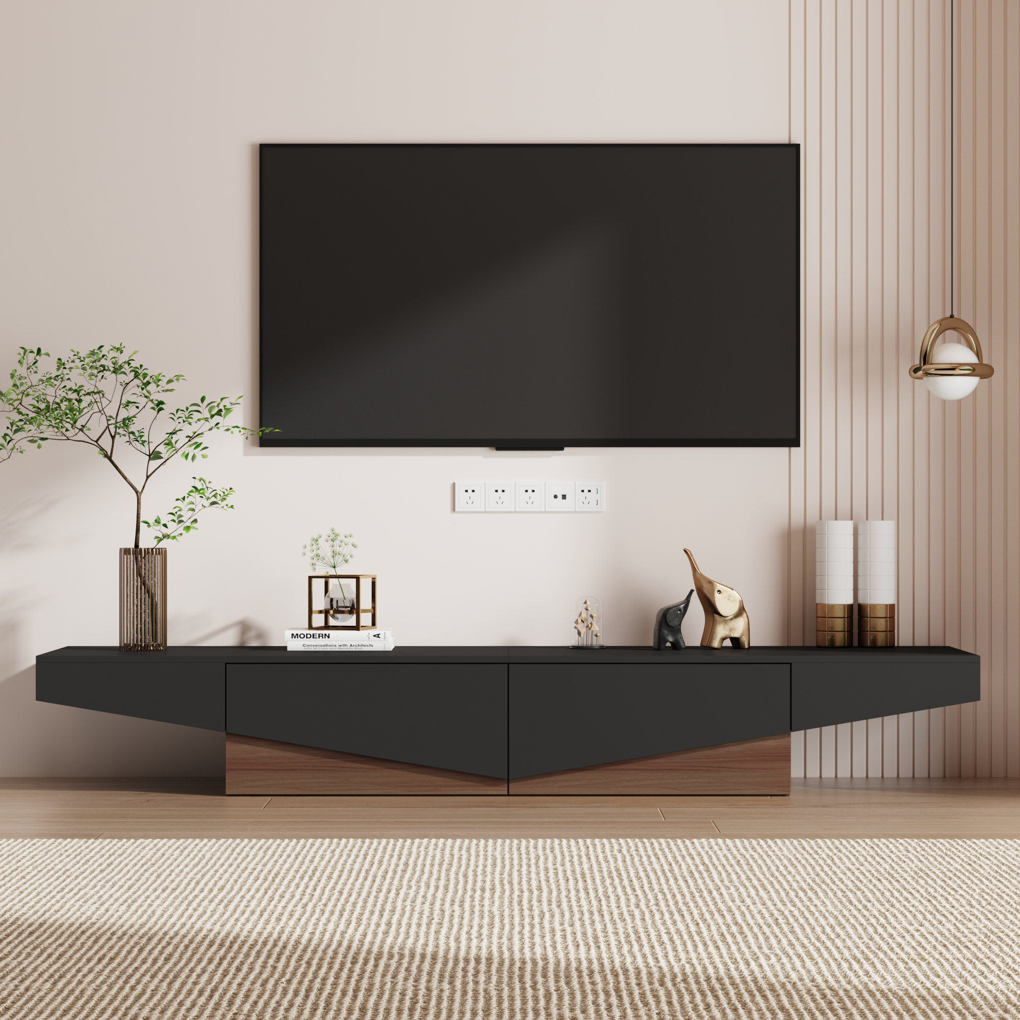 Wade Logan Bradden 78.7'' W Storage TV Stand & Reviews - Wayfair Canada