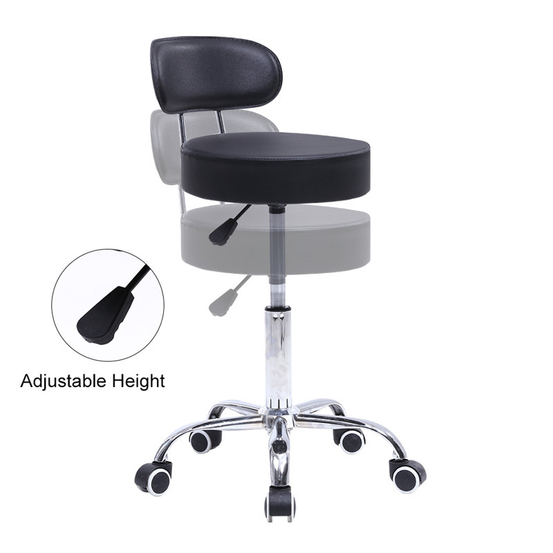 Inbox Zero Lab Stool with Casters & Reviews | Wayfair