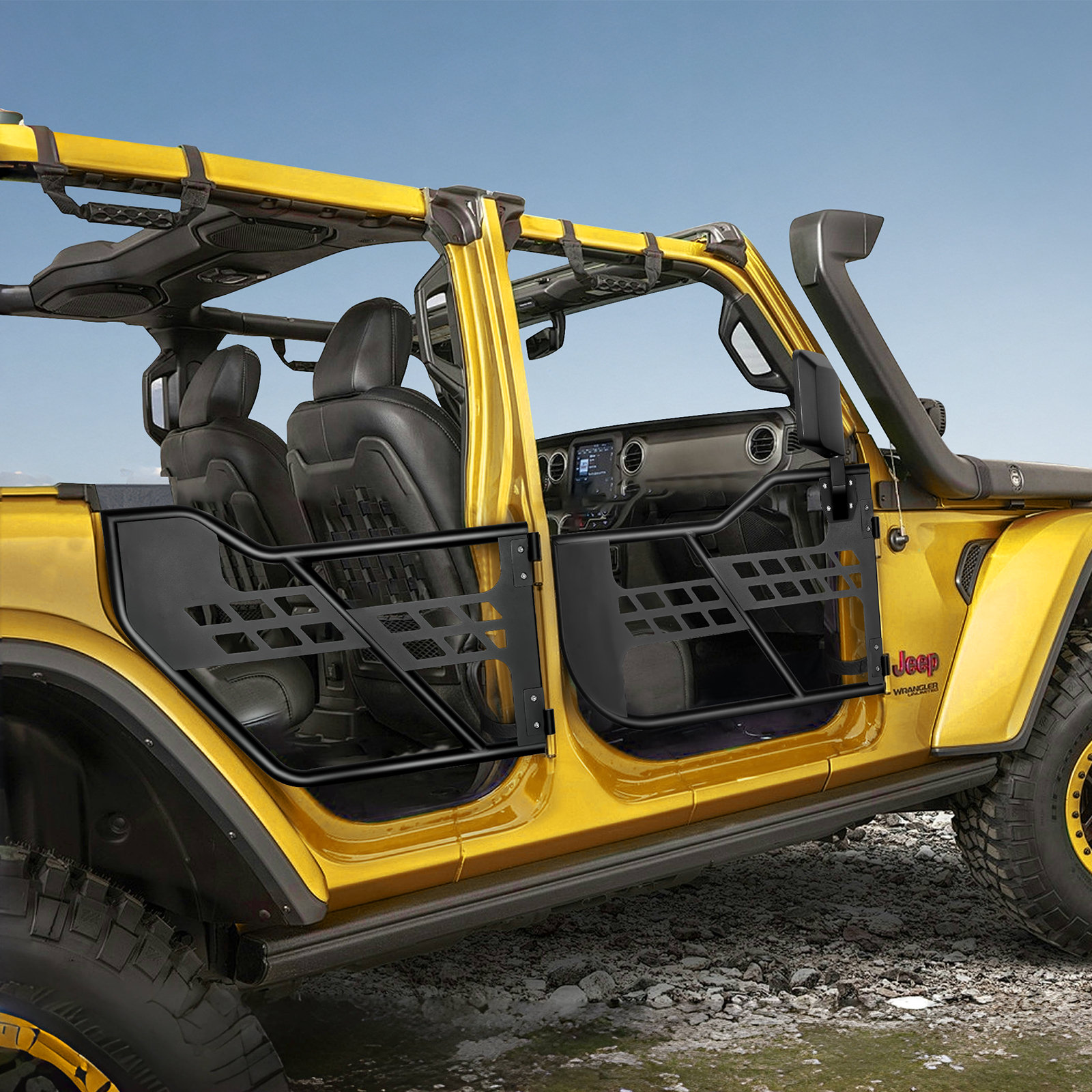 Stellweilan Tessberg 4-Door Jeep Tube Doors Jeep Tubular Door for 2018 ...